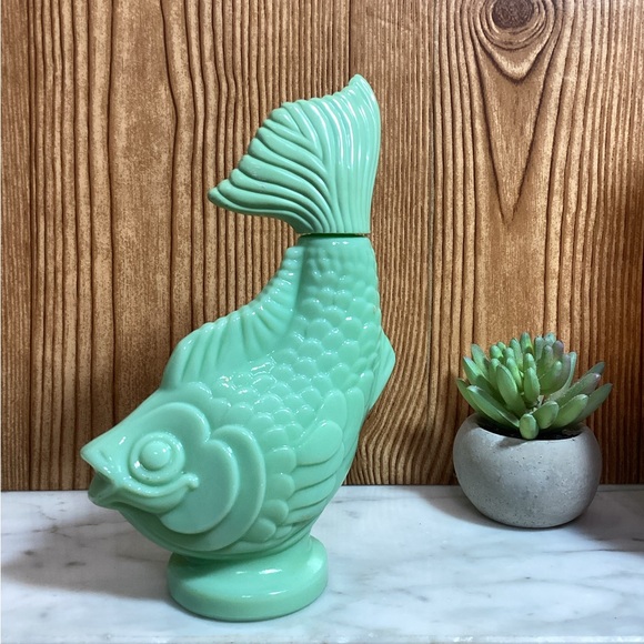 Accents | Vintage Avon Jadeite Green Milk Glass Koi Fish Decorative ...